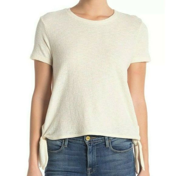 Madewell | Tops | Madewell Texture Thread Xl Modern Side Tie Top Tee ...